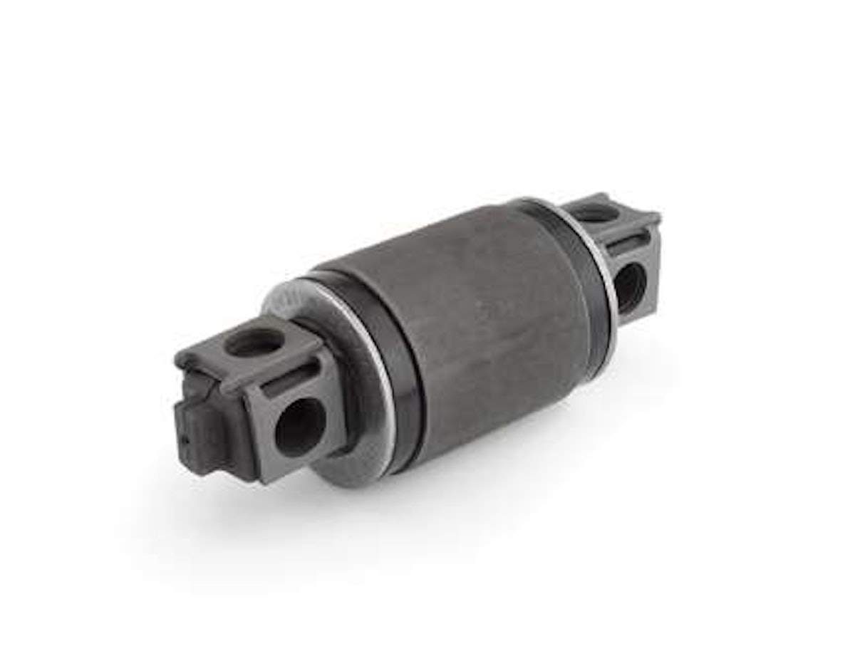 Hendrickson says rotating bar pin end bushing makes installation easier ...