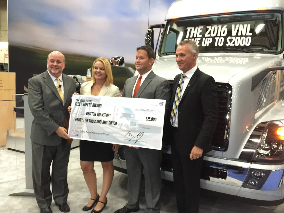 Britton Transport, Kriska Holdings named Volvo Trucks Safety Award ...