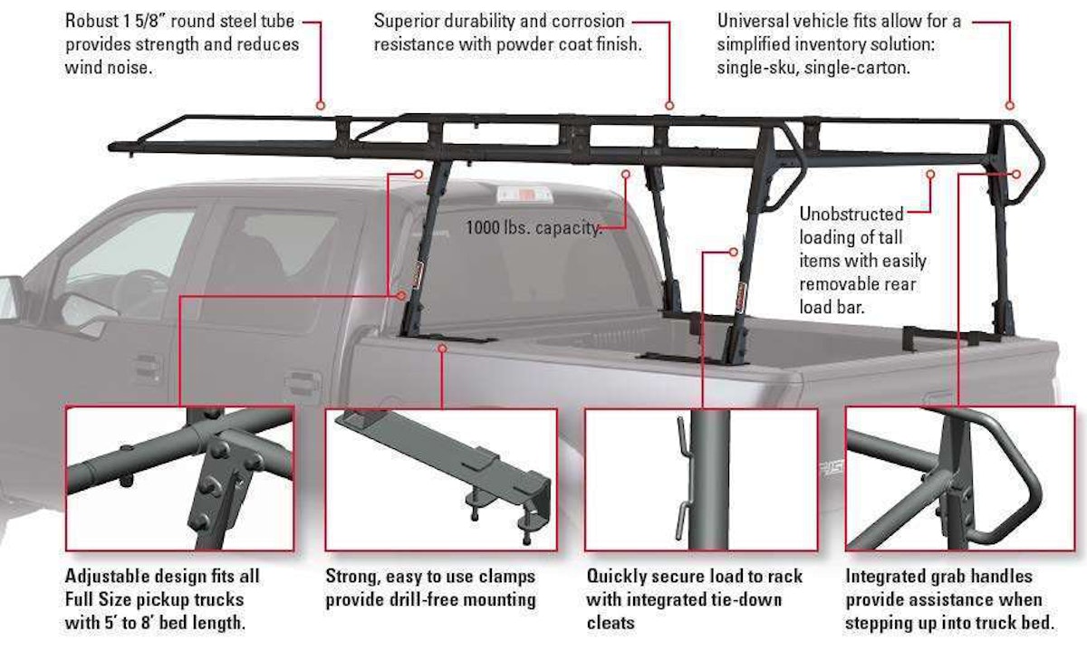 TracRac Offers Steel Pickup Bed Rack | Commercial Carrier Journal