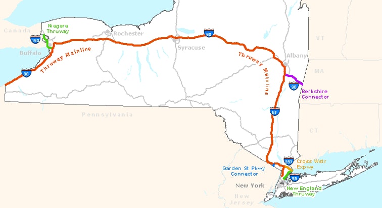 Toll Roads New York Map - Amanda Marigold Toll Roads New York Map - Amanda Marigold