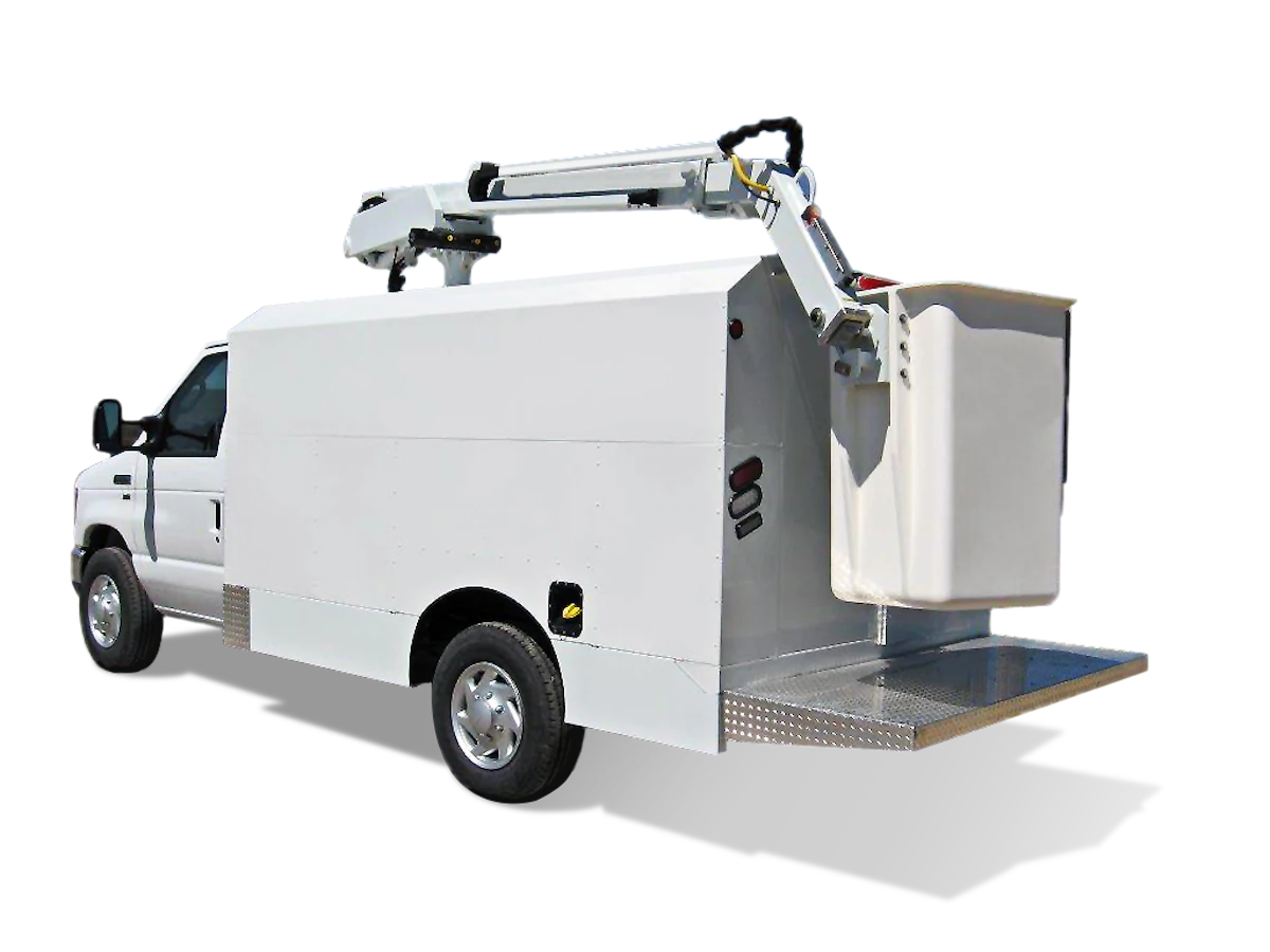Stahl's new aerial lift van replaces Ford E-Series | Commercial Carrier ...