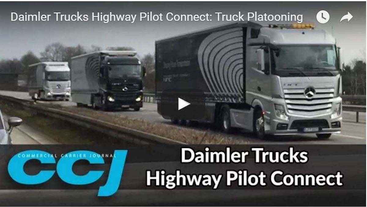 Up close with Daimler’s new Highway Pilot Connect autonomous platooning ...