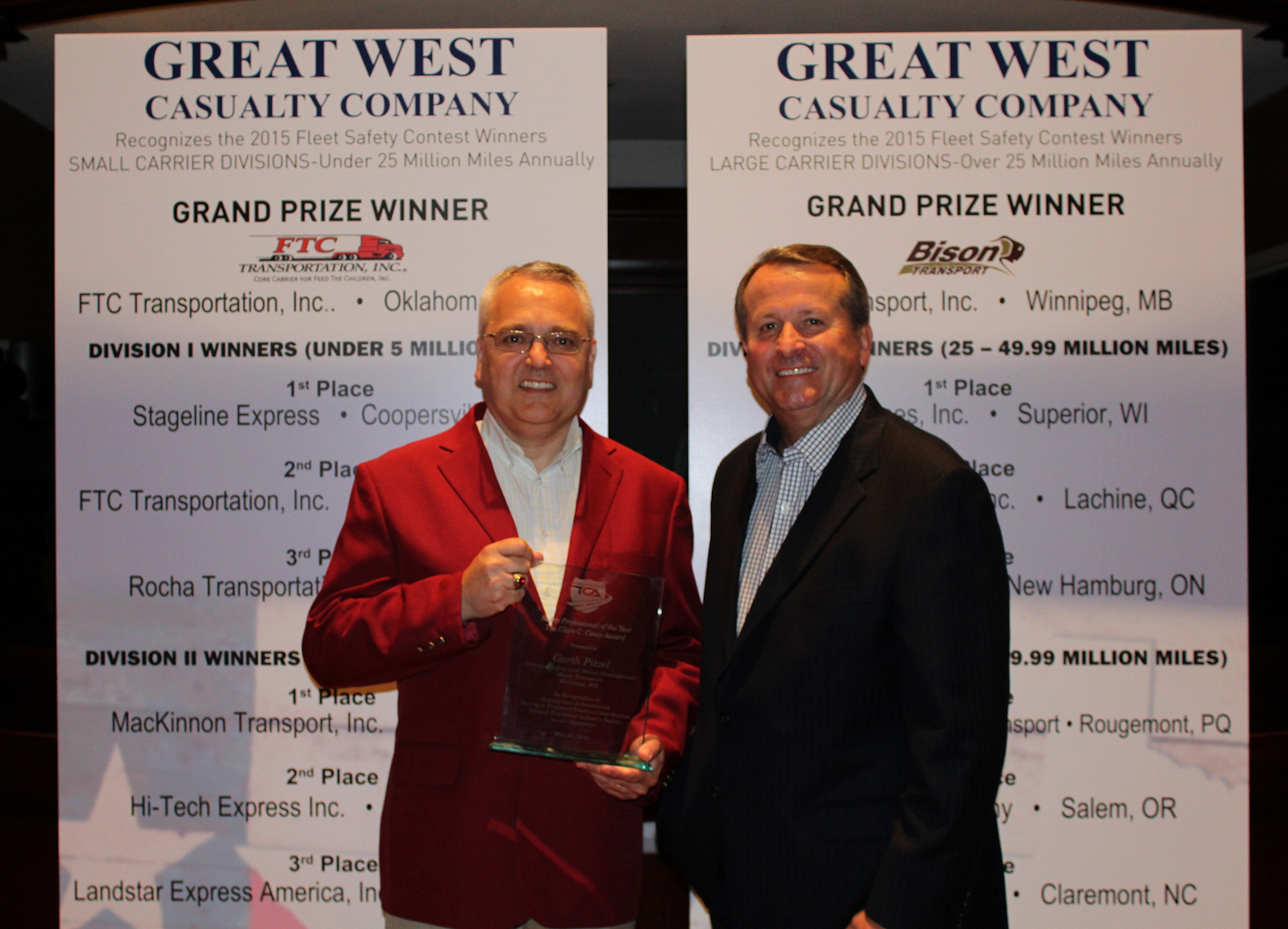 Bison Transport’s Garth Pitzel wins TCA Safety Professional of the Year ...