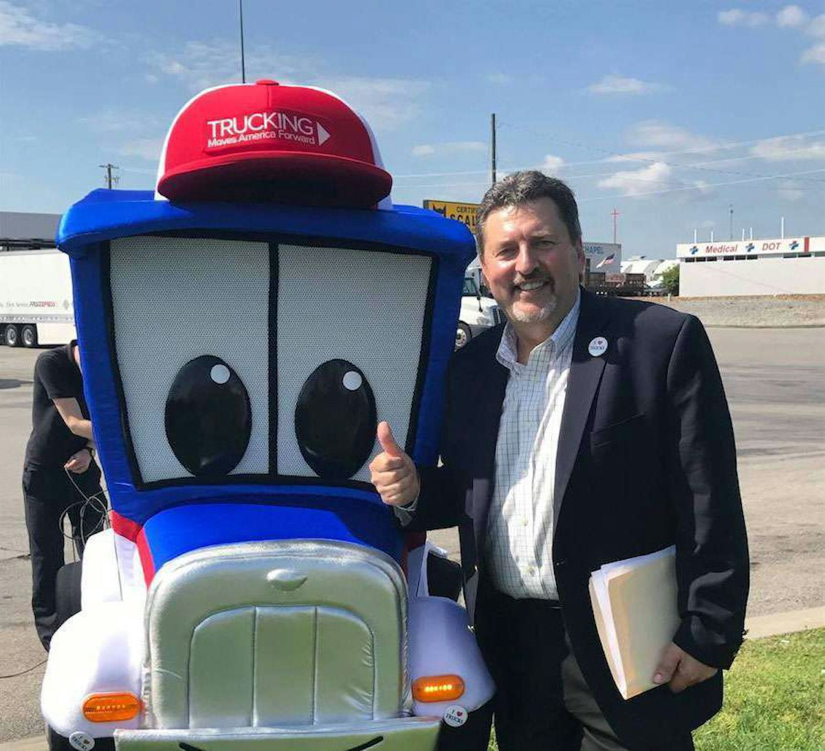 Trucking mascot unveiled by Trucking Moves America Forward | Commercial ...