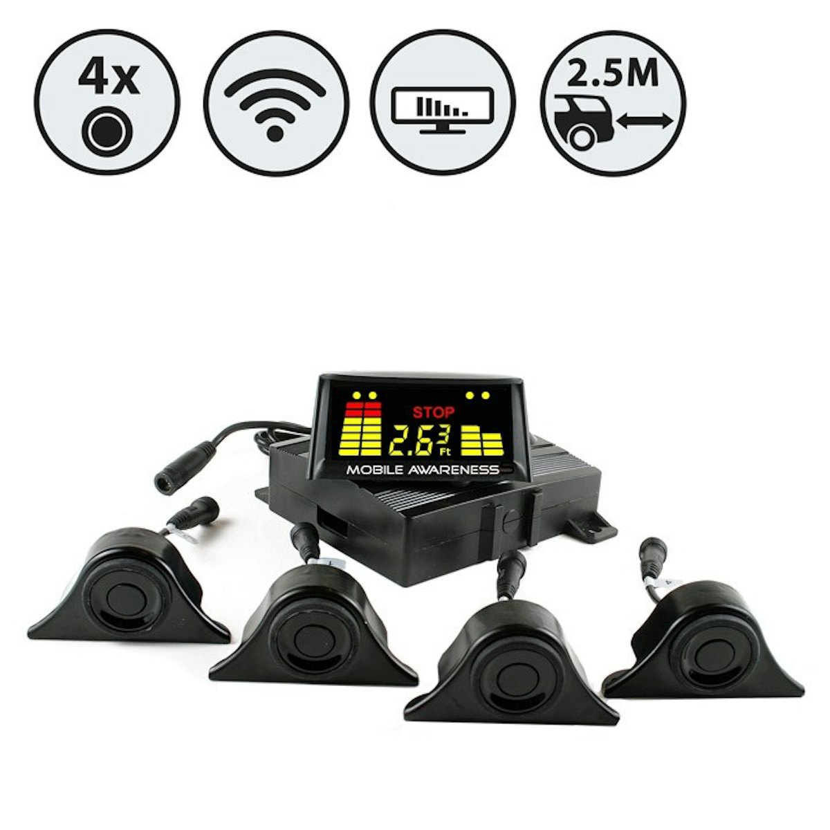 Wireless Object Detection Sensor System By Rear View Safety