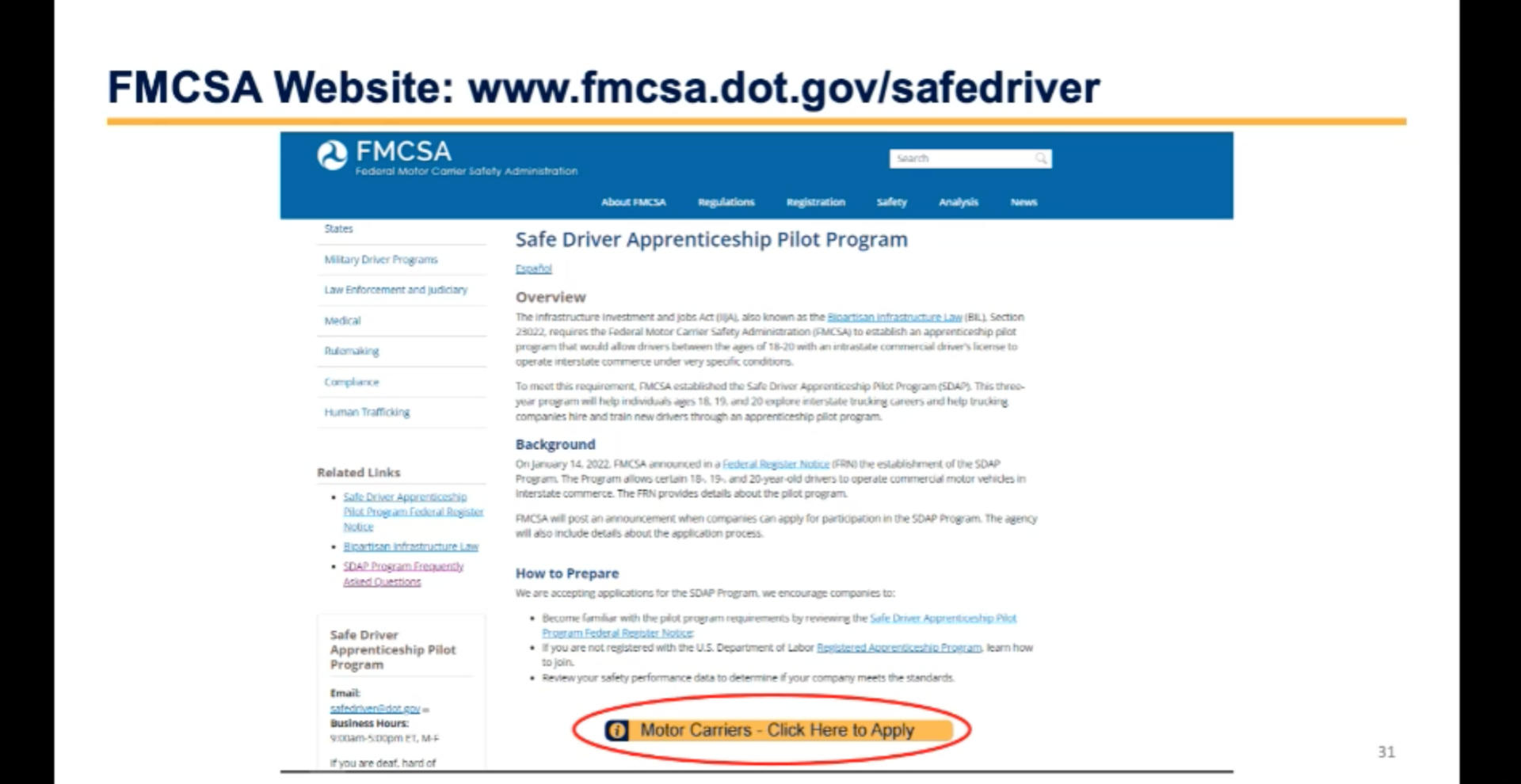 How FMCSA's under-21 driver pilot program works | Commercial Carrier ...