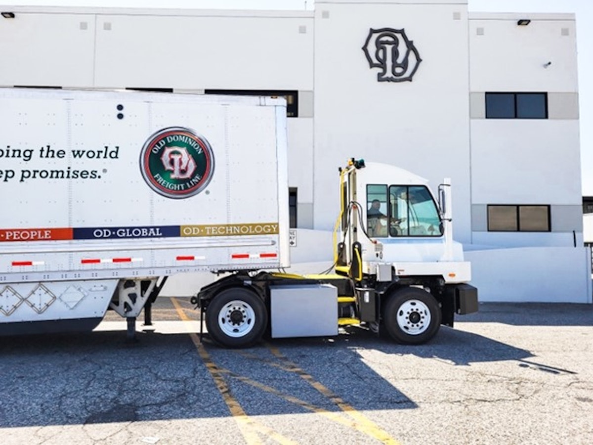 LTL giant receives first Autocar electric terminal tractor | Commercial ...