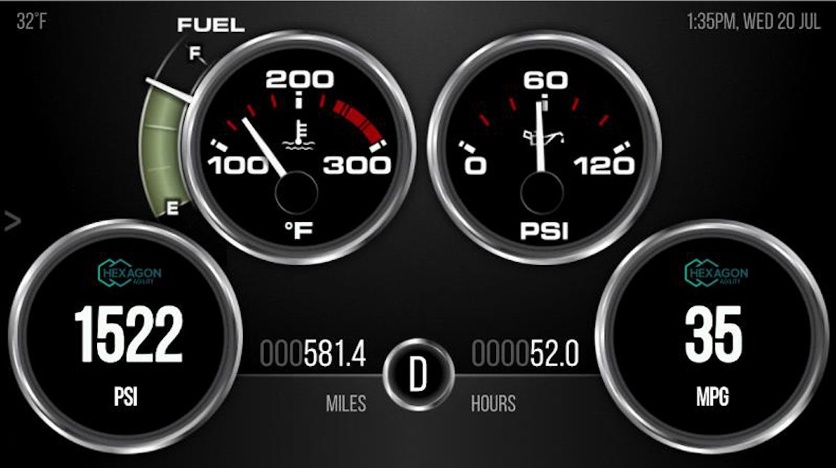 Autocar integrates smart gauges into CNG severe-duty trucks ...