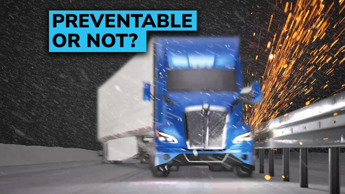 Truck slides into lane divider. Was this accident preventable ...